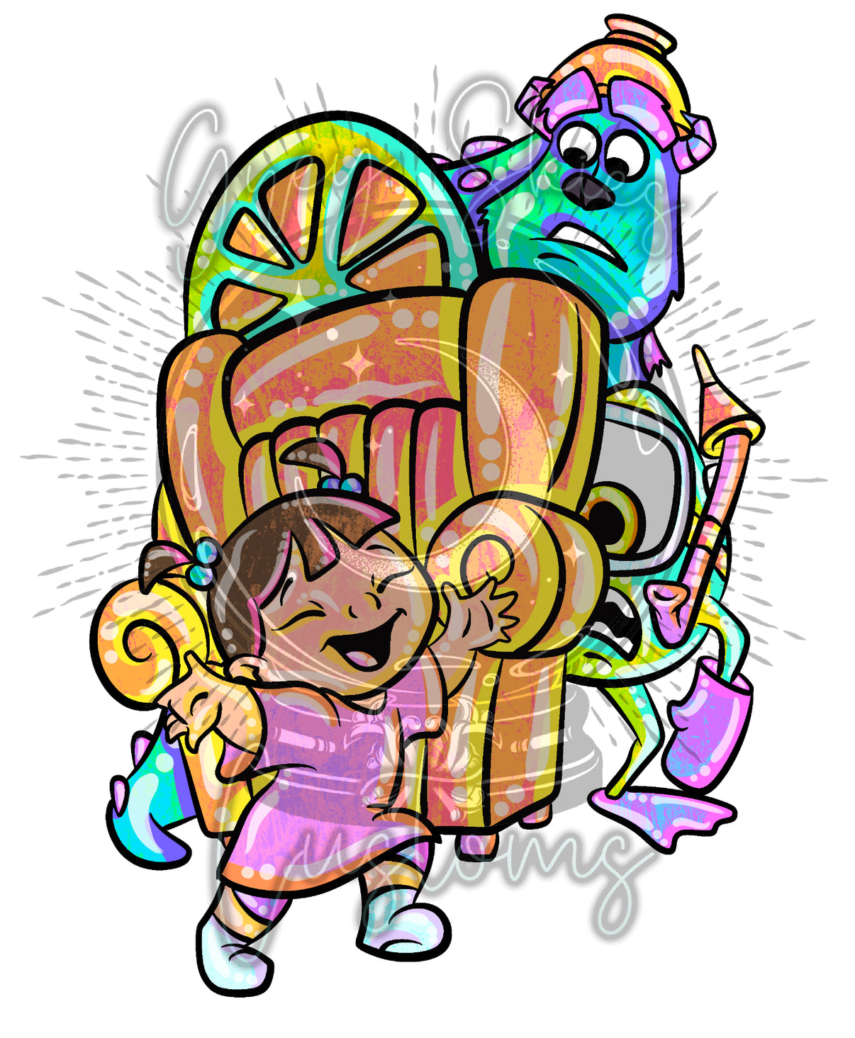 LIMITED Monsters Inc Sub – Grey Skies Custom Graphics